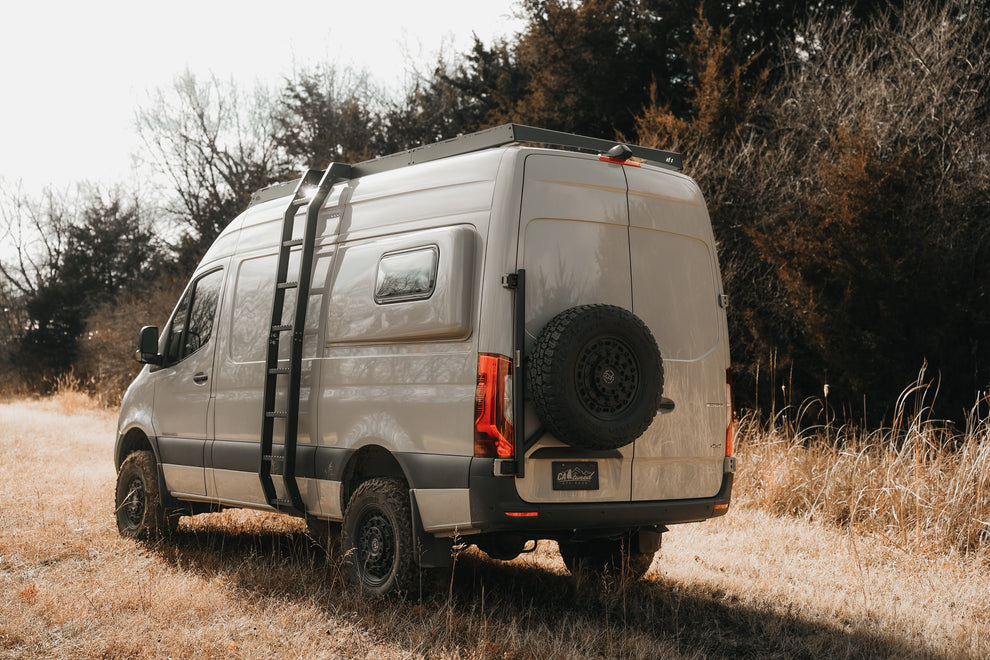 CAtuned Off-Road 2019+ Sprinter Heavy-Duty Tire Carrier - Adrenaline HQ