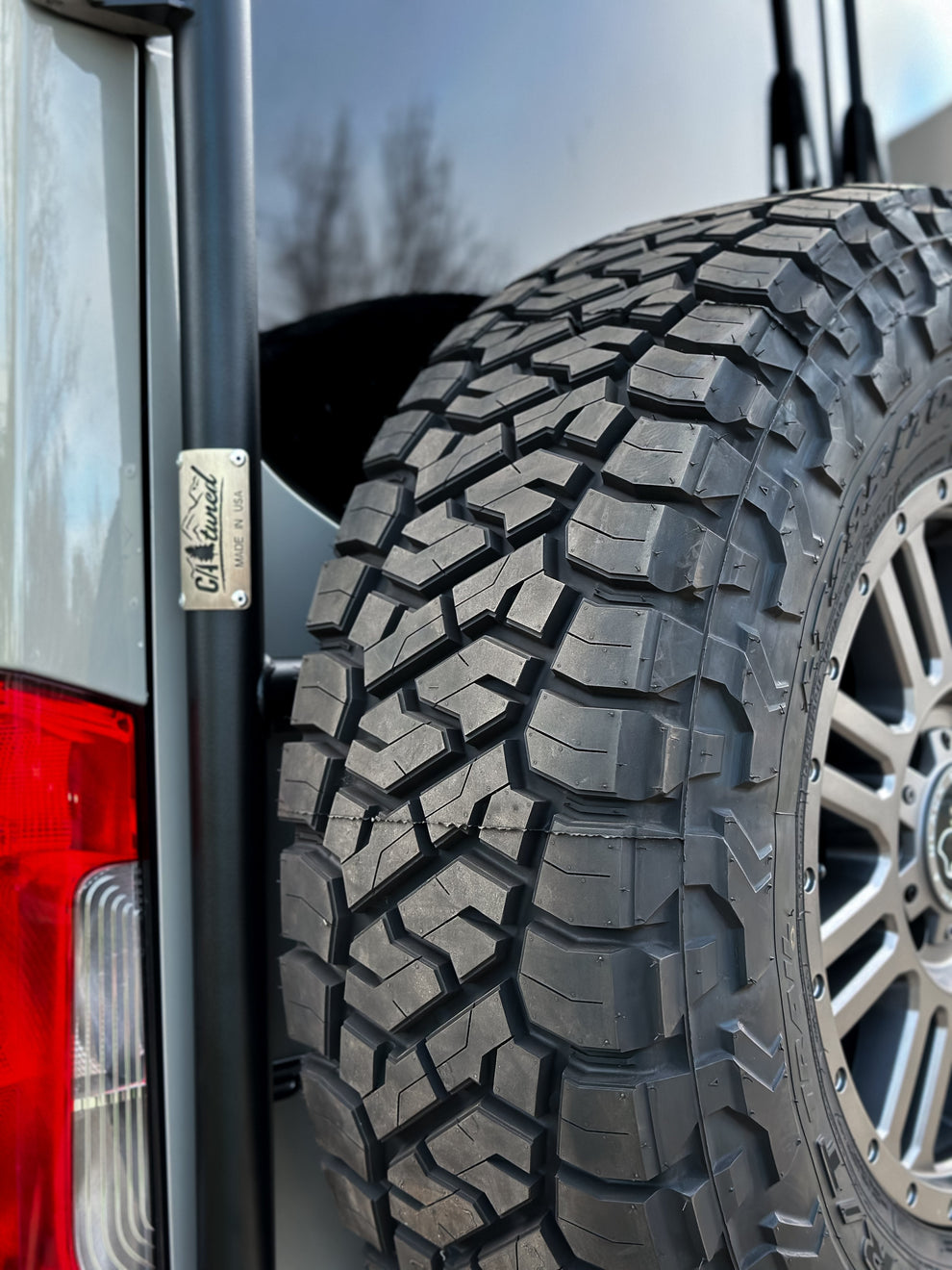 CAtuned Off-Road 2019+ Sprinter Heavy-Duty Tire Carrier - Adrenaline HQ